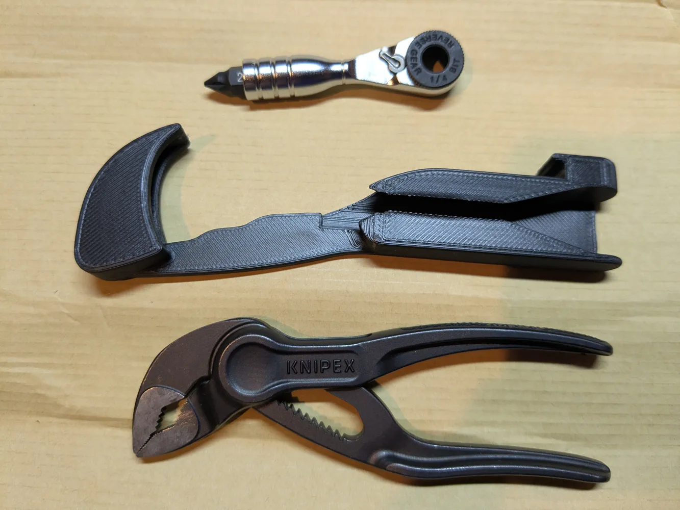 XS Knipex Cobra + 711L Mini Ratchet holder - Free 3D Print Model ...
