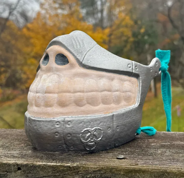Metal mask withbone teeth - Free 3D Print Model - MakerWorld