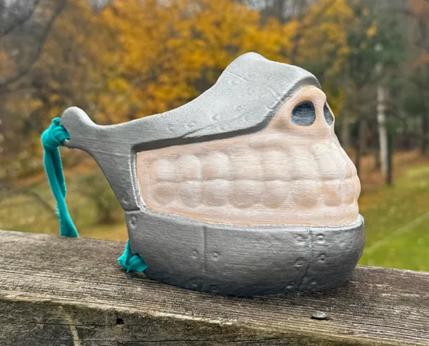 Metal mask withbone teeth - Free 3D Print Model - MakerWorld