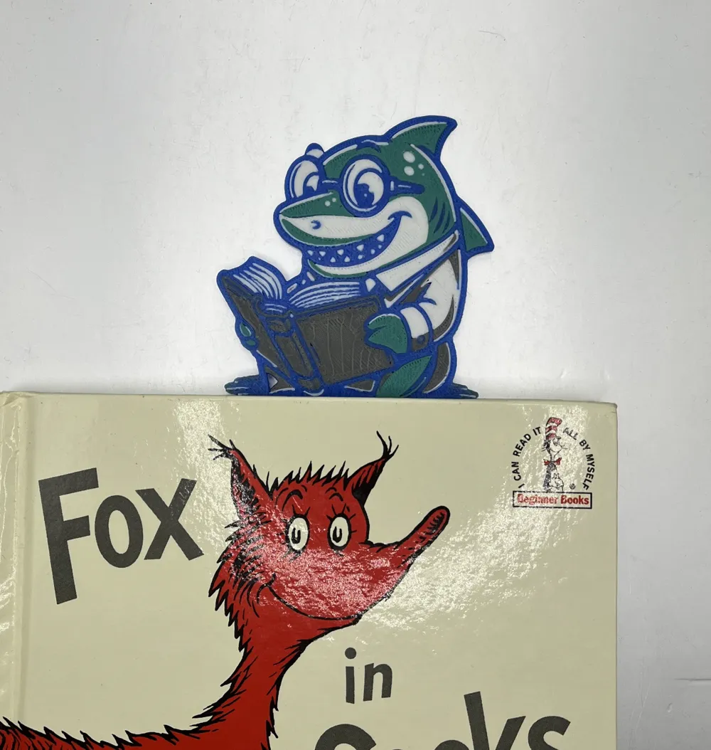 Kids Shark Bookmark - Free 3D Print Model - MakerWorld