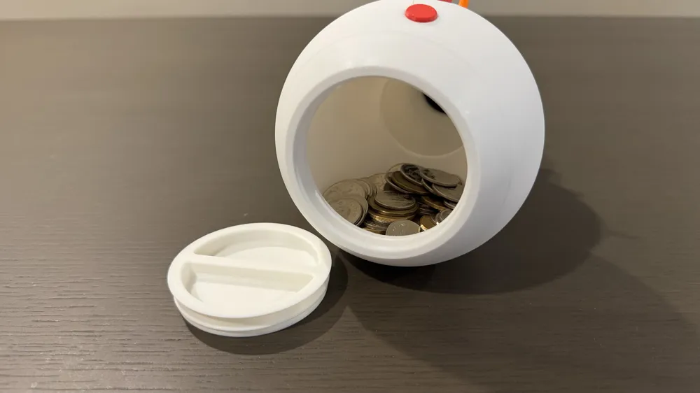 Snowman Piggy Bank - Free 3D Print Model - MakerWorld