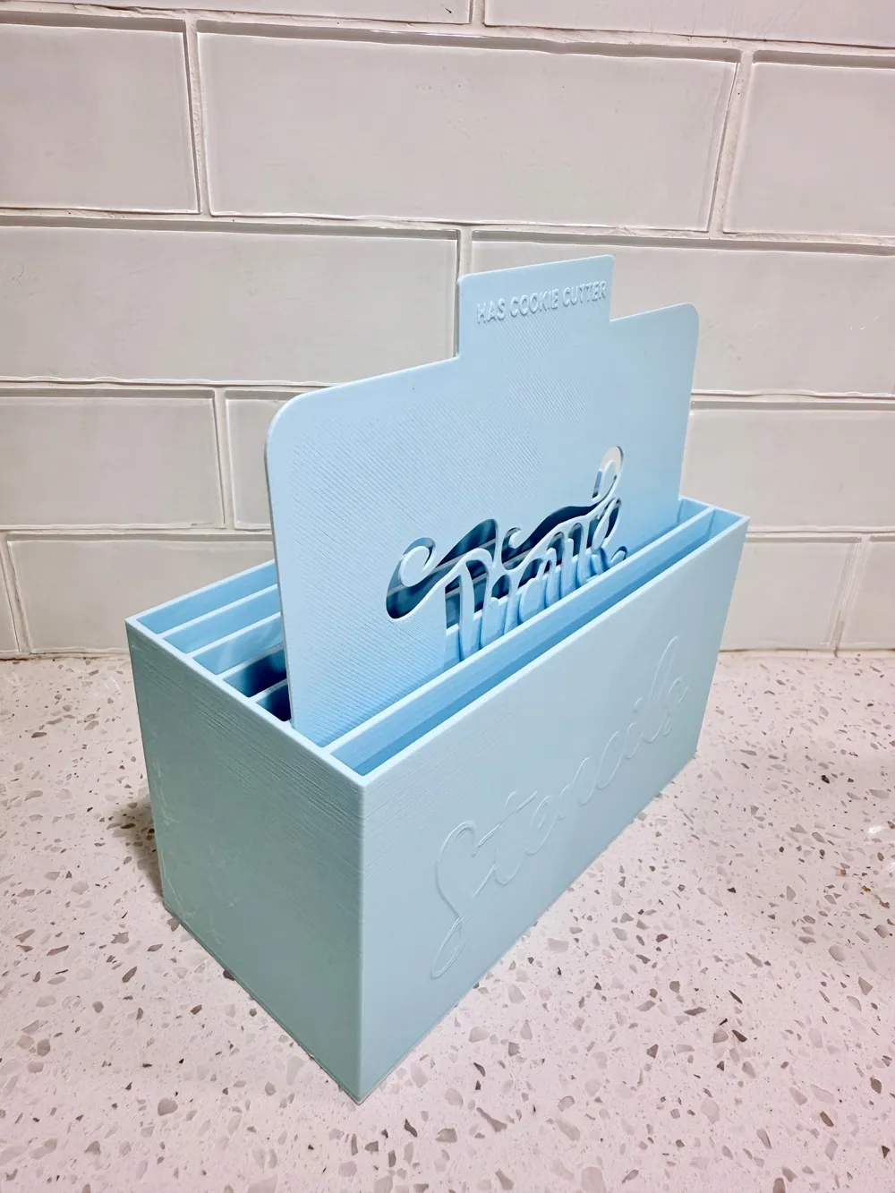 Stencil Box Holder Organizer by lisa marie MakerWorld: Download Free 3D ...