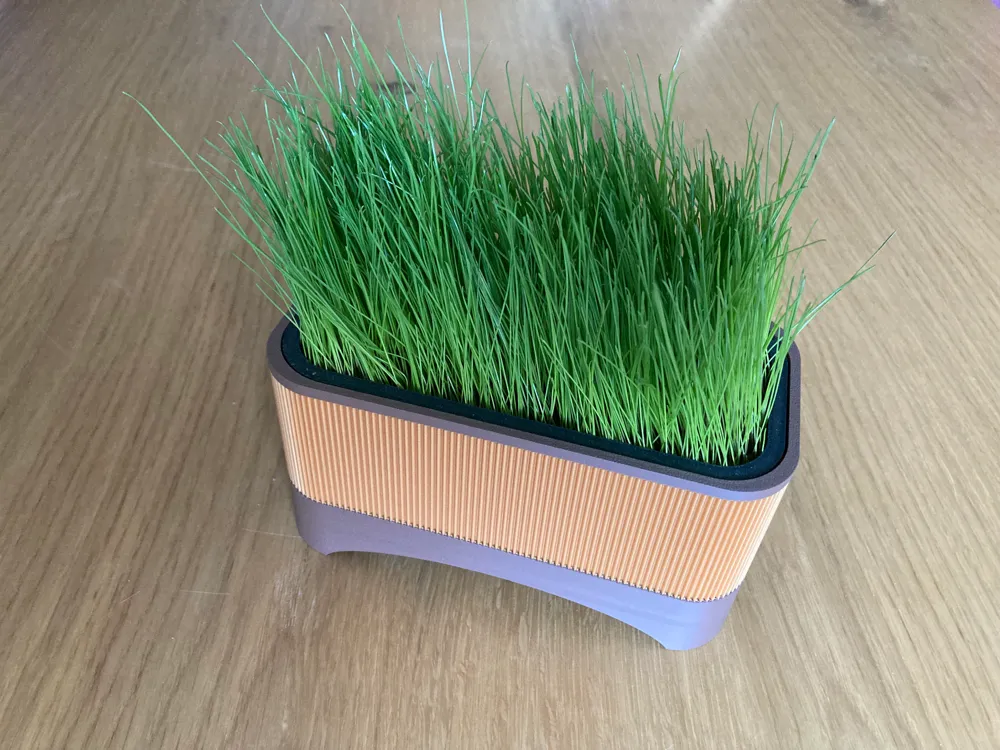 Cat grass planter - Free 3D Print Model - MakerWorld