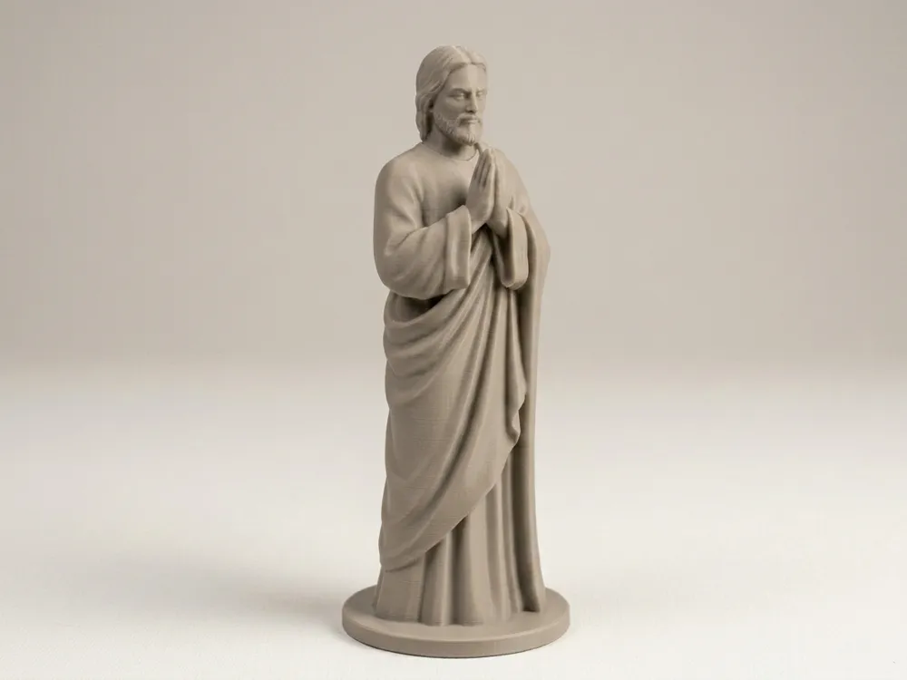 Praying Figure Sculpture - Free 3D Print Model - MakerWorld