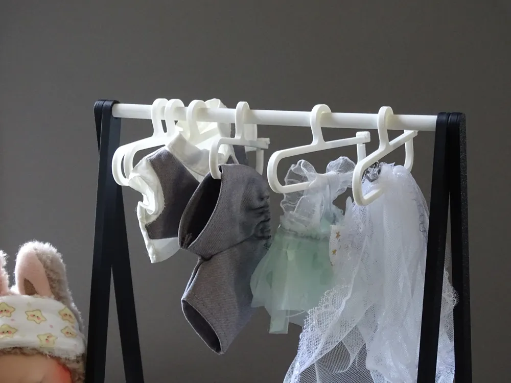 Mini Clothing Rack with Hangers for Dolls & Toys by printablegoods ...