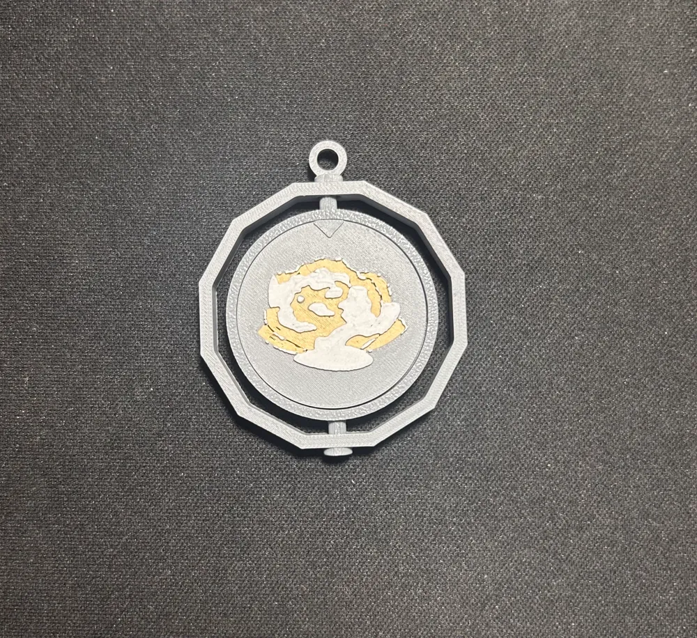 Arcane Powder's Blue Rose 2 Sided Necklace - Free 3D Print Model ...