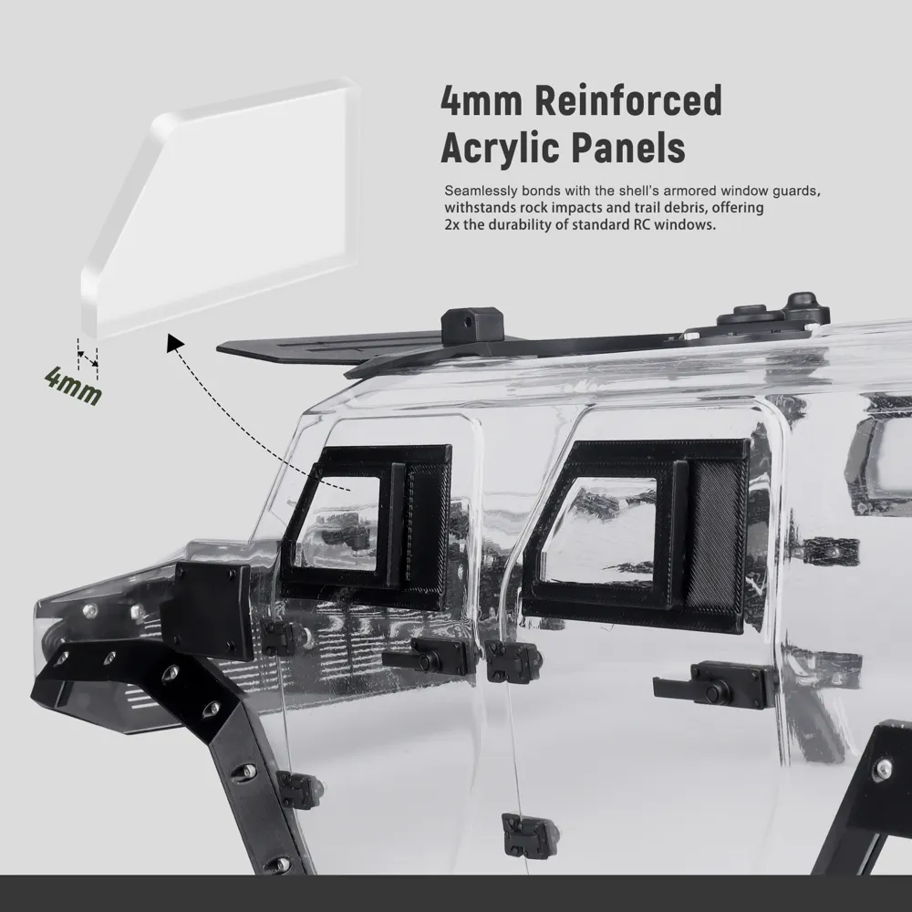 DITV-01 Armored Tactical Body Shell Upgraded Armored Side Windows ...