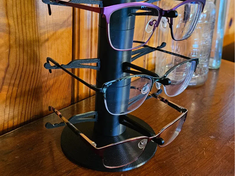 Modular Glasses Display Stand Adjustable Height - Free 3D Print Model ...