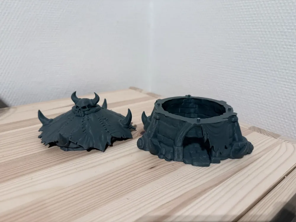 Orc Tribal Bone Hut - DND terrain - Free 3D Print Model - MakerWorld