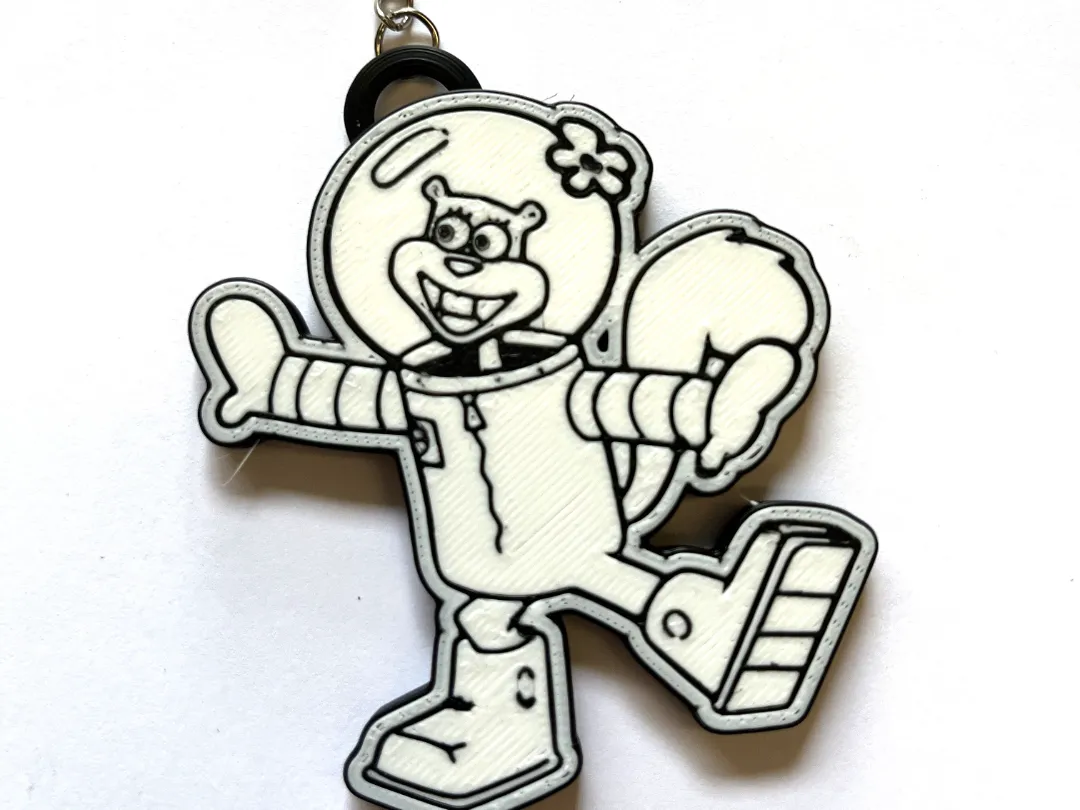 Sandy Cheeks Schlüsselanhänger, SpongeBob – Kostenloses 3D-Druckmodell ...