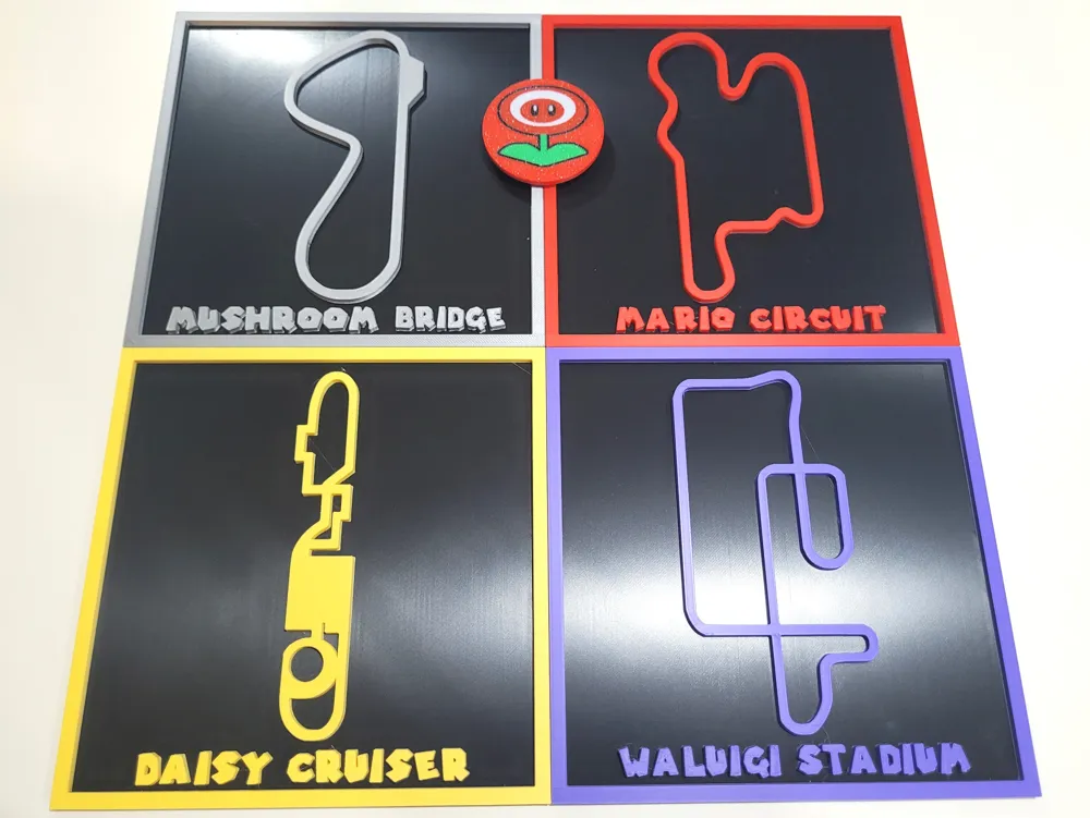Mario Kart Tracks Display - Double Dash Maps by Agent Harm MakerWorld ...