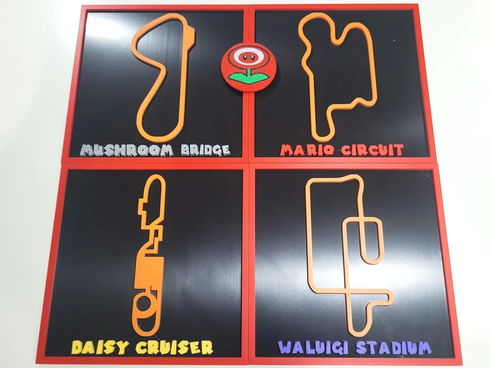Mario Kart Tracks Display - Double Dash Maps by Agent Harm MakerWorld ...
