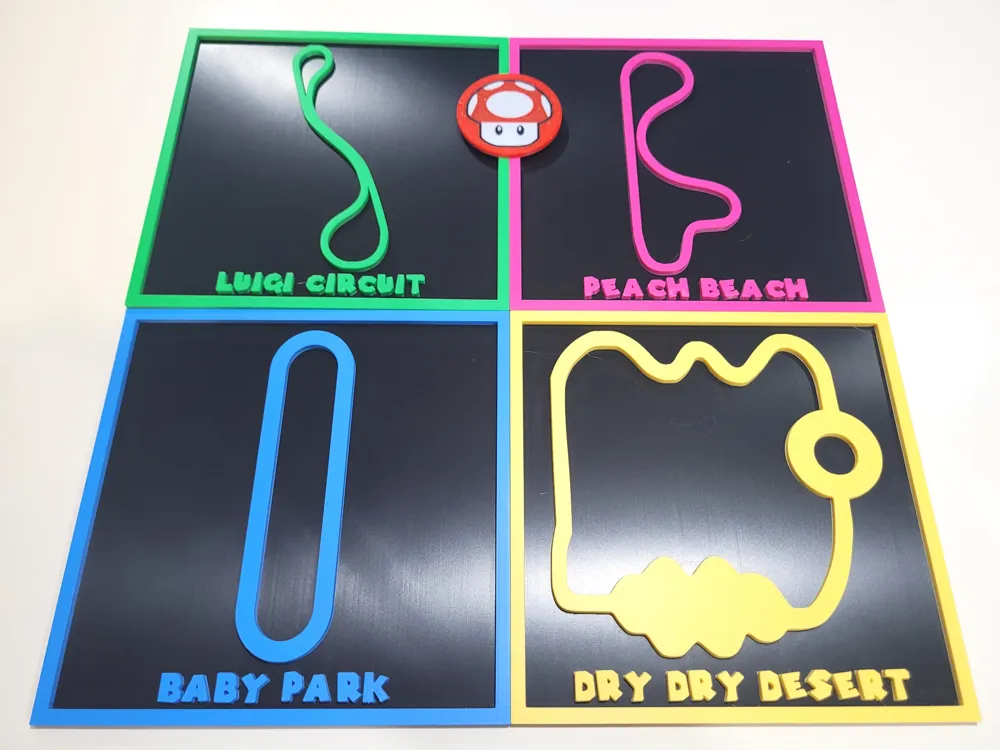 Mario Kart Tracks Display - Double Dash Maps by Agent Harm MakerWorld ...