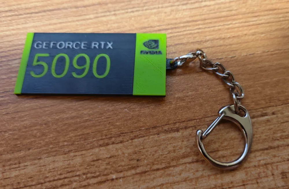 NVIDIA 5090 Key Chain by S酱 MakerWorld: Download Free 3D Models