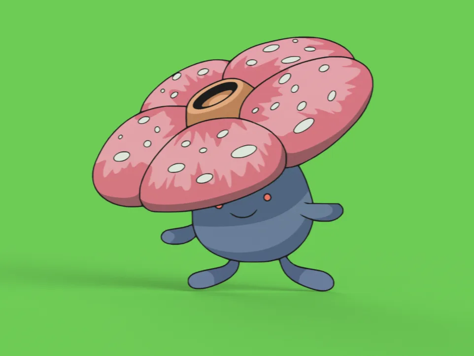 Vileplume Wall Art by Sitsero - MakerWorld