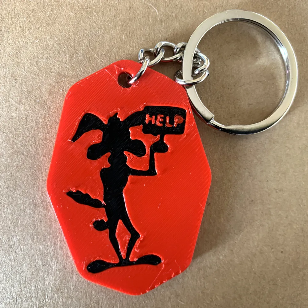 ACME Grunge Keychain - Coyote and the Road Runner by Antonio Luis ...