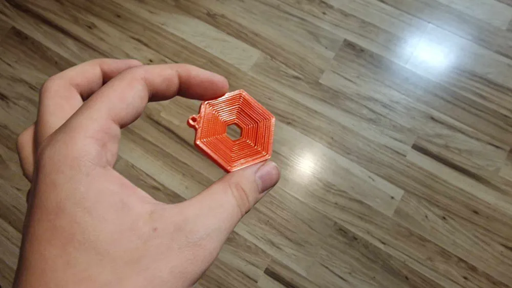 Hexagonal Fidget Toy Keychain – Print-in-Place by Cocoanix Designs ...