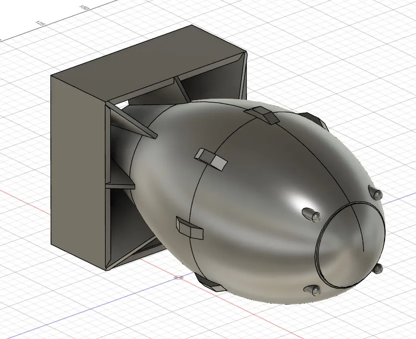 Fat Man Atomic Bomb - Free 3D Print Model - MakerWorld