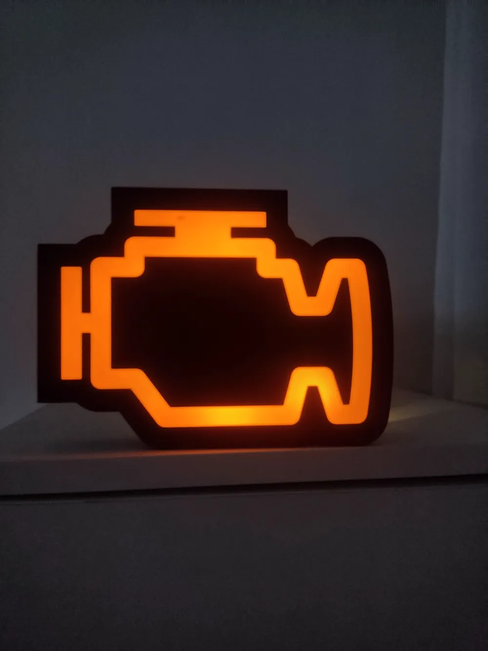 Engine Control Lamp Lightbox - Free 3D Print Model - MakerWorld