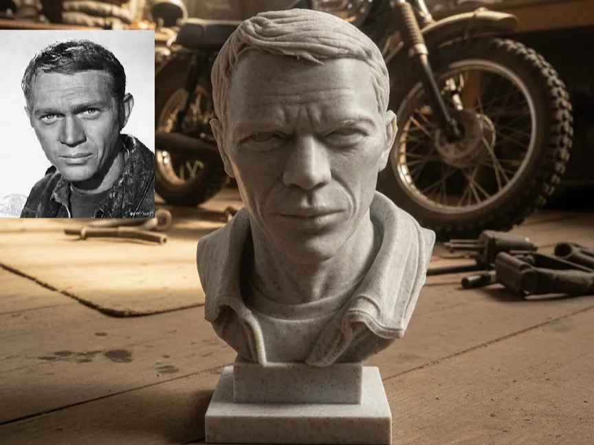 Terrence Steve McQueen - bust - Free 3D Print Model - MakerWorld