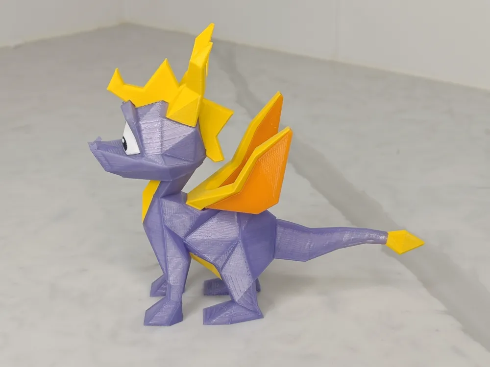 Low Poly Spyro the dragon - Free 3D Print Model - MakerWorld