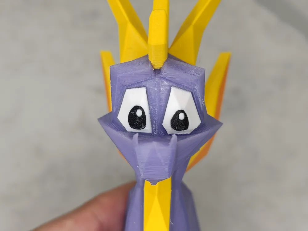 Low Poly Spyro the dragon - Free 3D Print Model - MakerWorld