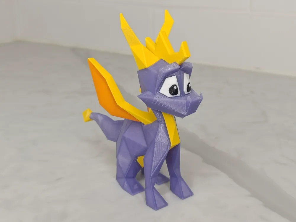 Low Poly Spyro the dragon - Free 3D Print Model - MakerWorld