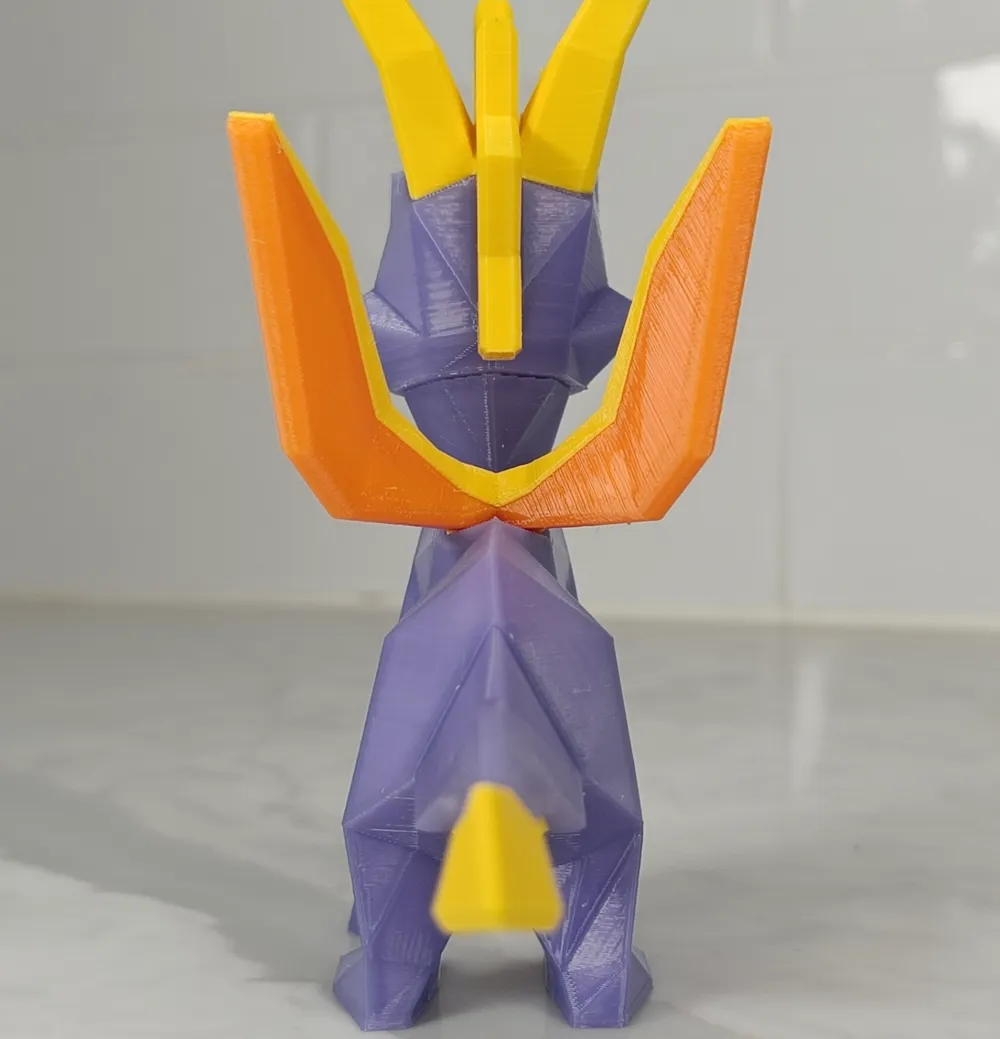 Low Poly Spyro the dragon - Free 3D Print Model - MakerWorld