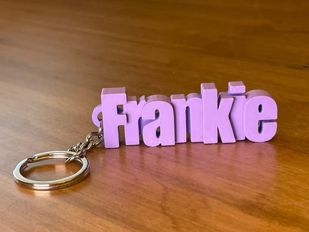 Frankie Name Keychain by STACK3D DESIGNS - MakerWorld