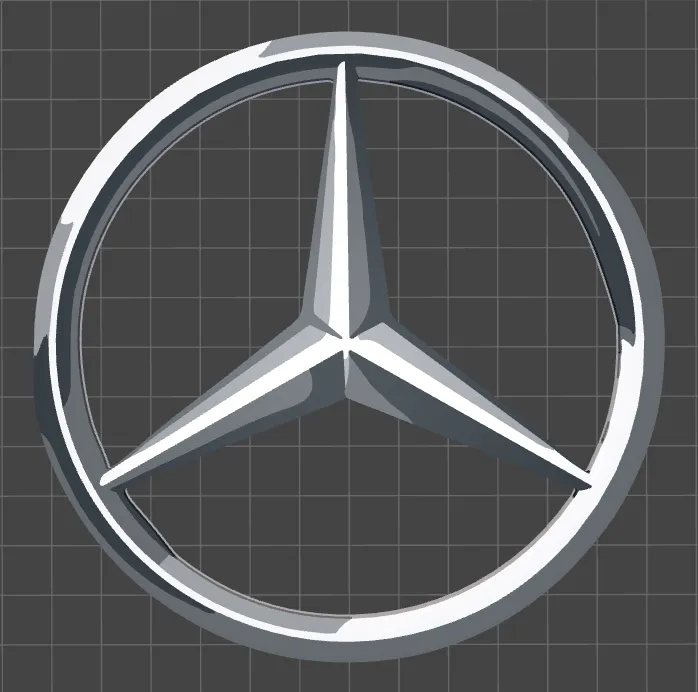 Mercedes logo by Adamovec_858 MakerWorld: Download Free 3D Models
