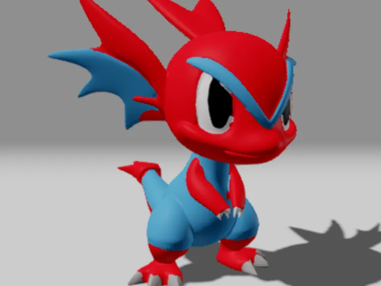 Cartoon Dragon By Lightning Raymakerworld Download Free 3d Models