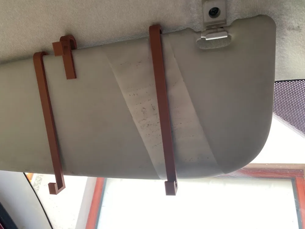 holder for a tablet on the sun visor in the car by adminbranko - MakerWorld