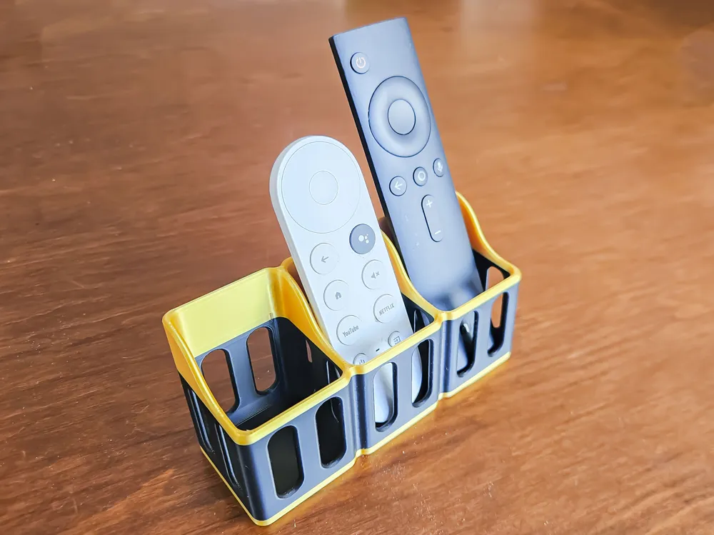 Remote control holder (print in place) - Free 3D Print Model - MakerWorld