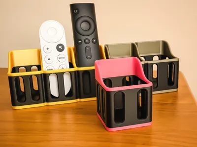 remote control holder 3d print model download - MakerWorld