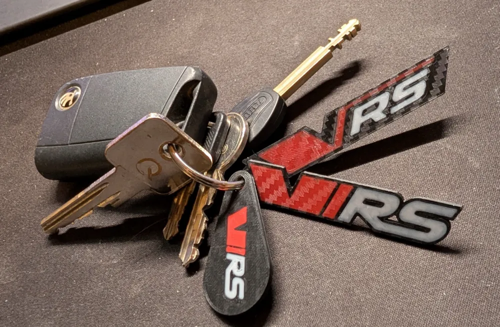 Skoda VRS RS O4 new logo Octavia key chain by Micha Schloch - MakerWorld