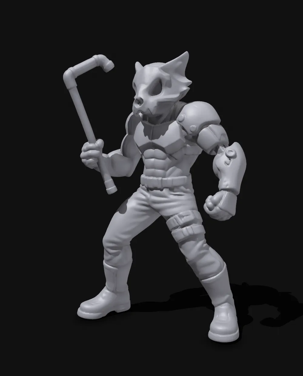 Mad Max Cubone Red Panda Skull Warrior by Twisted HipsterMakerWorld ...