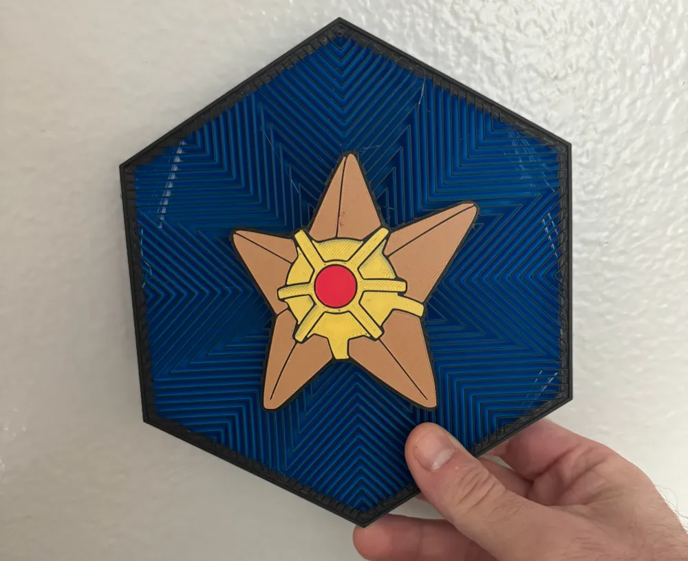 #120 Staryu Hex Wall Art by Laced Up Prints - MakerWorld