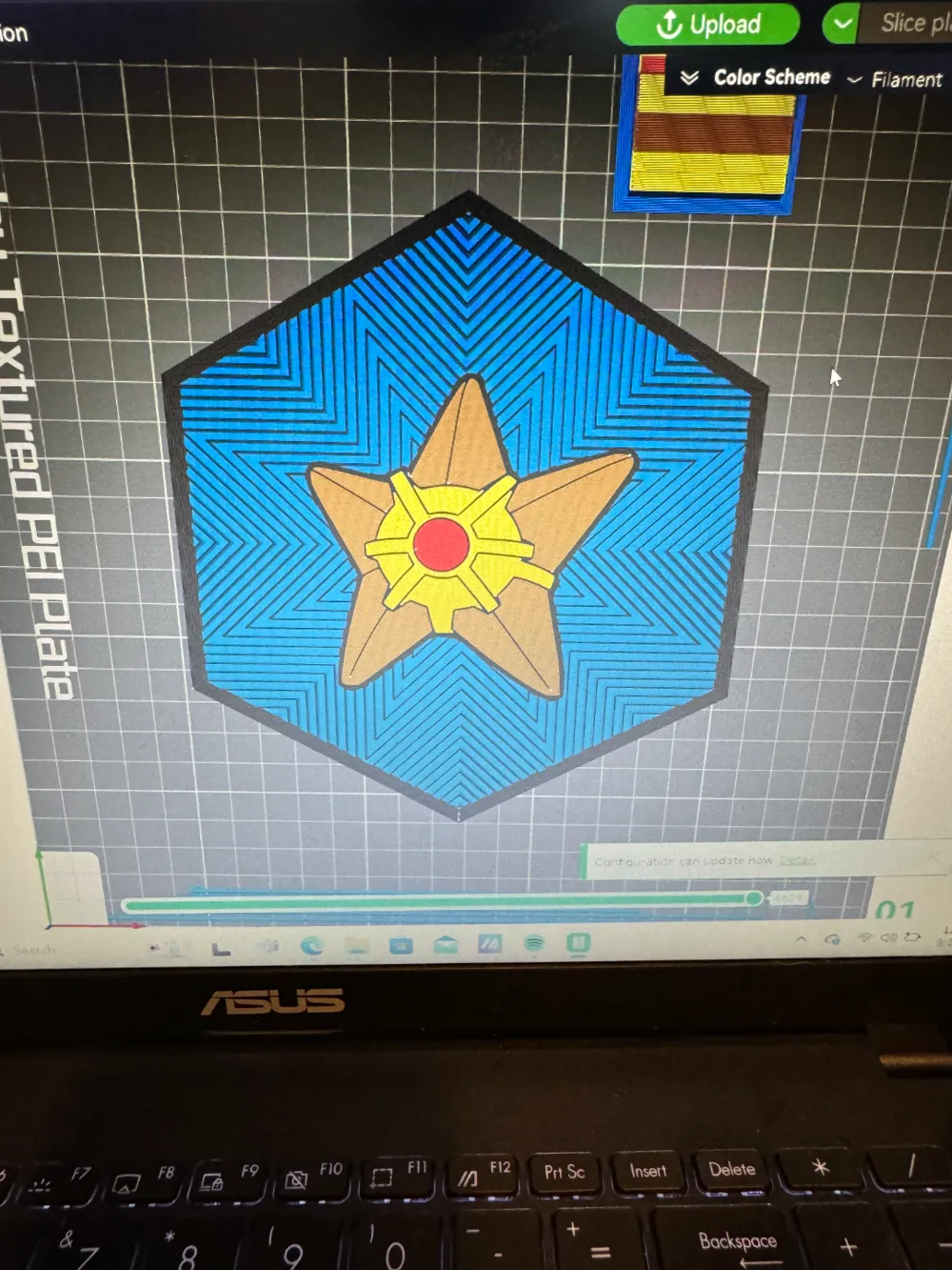#120 Staryu Hex Wall Art by Laced Up Prints - MakerWorld