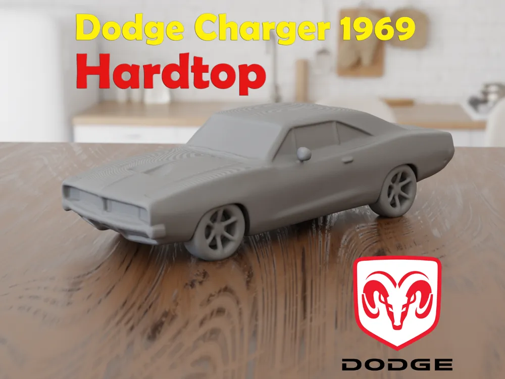 Dodge Charger 1969 by Pro Models MakerWorld: Download Free 3D Models