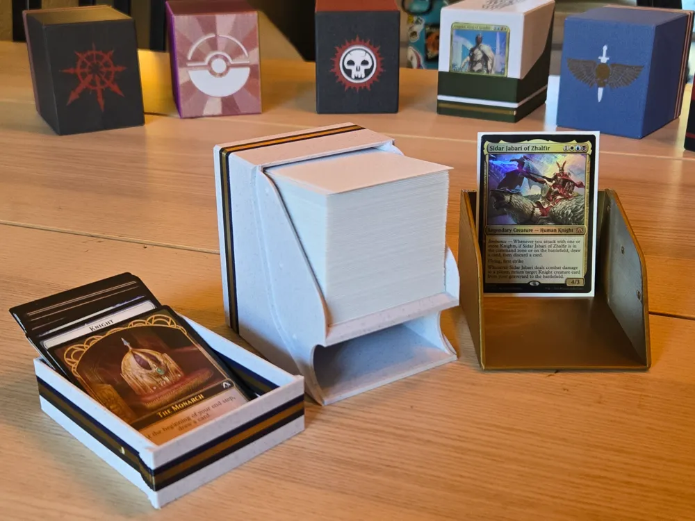 Functional Commander Deck Box - Single Sleeved - Free 3D Print Model ...