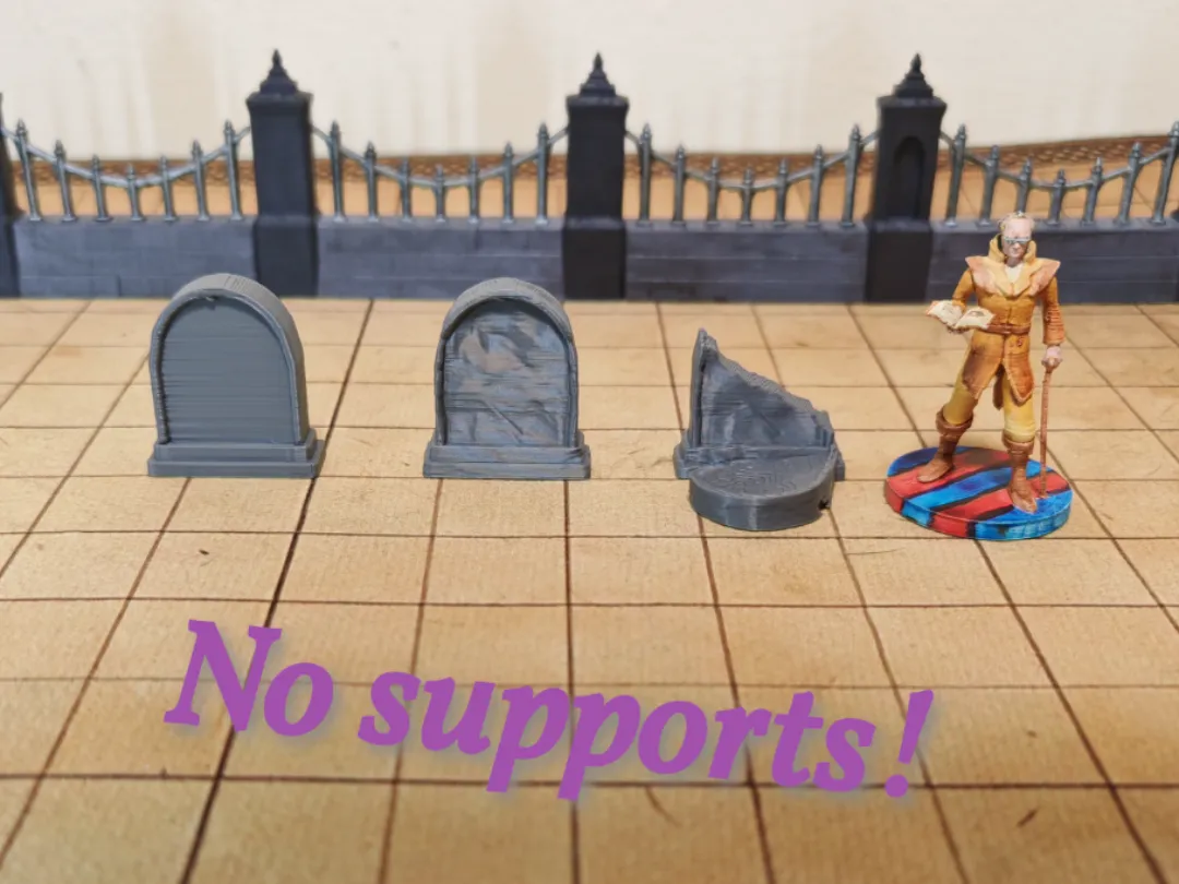 DnD Gravestone - 3 variants D&D headstone - TTRPG - Free 3D Print Model ...