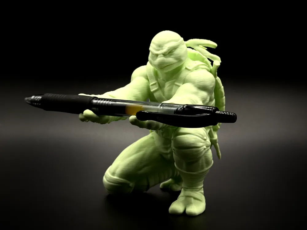 Ninja Turtles Raphael Pen Holder! TMNT - Free 3D Print Model - MakerWorld