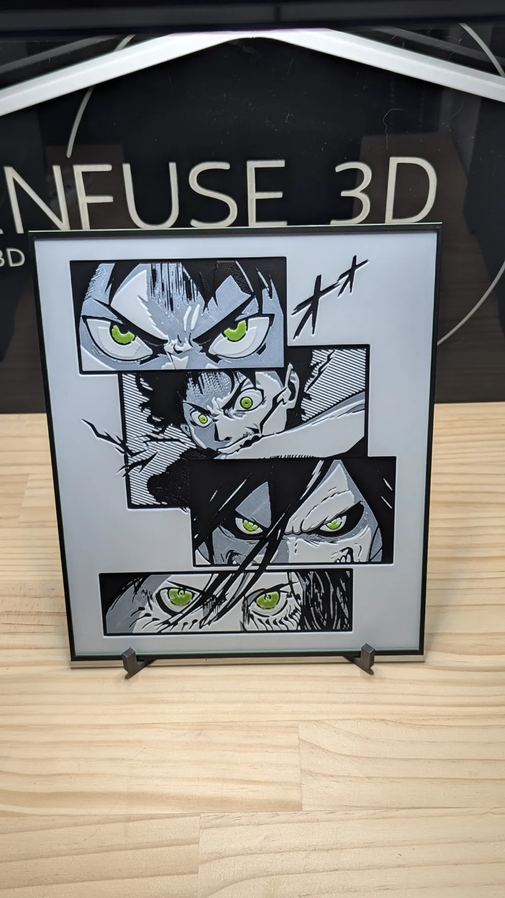 Eren Yaeger AOT hueforge by INFUSE 3D MakerWorld: Download Free 3D Models