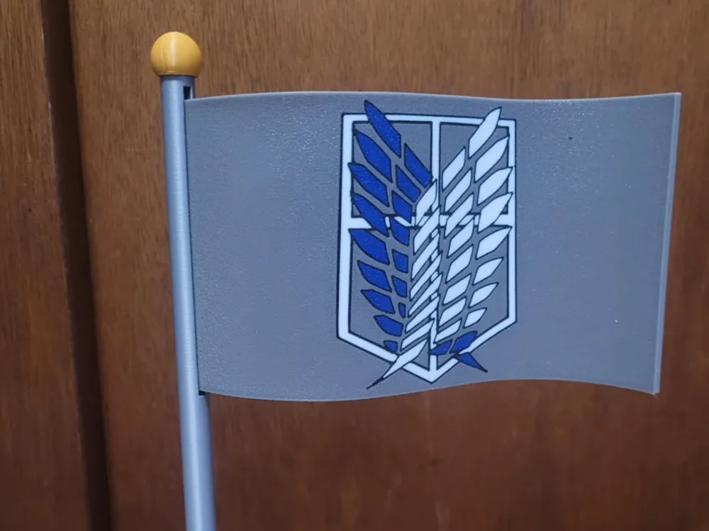 Attack on Titan flag by smwoodcrafts MakerWorld: Download Free 3D Models