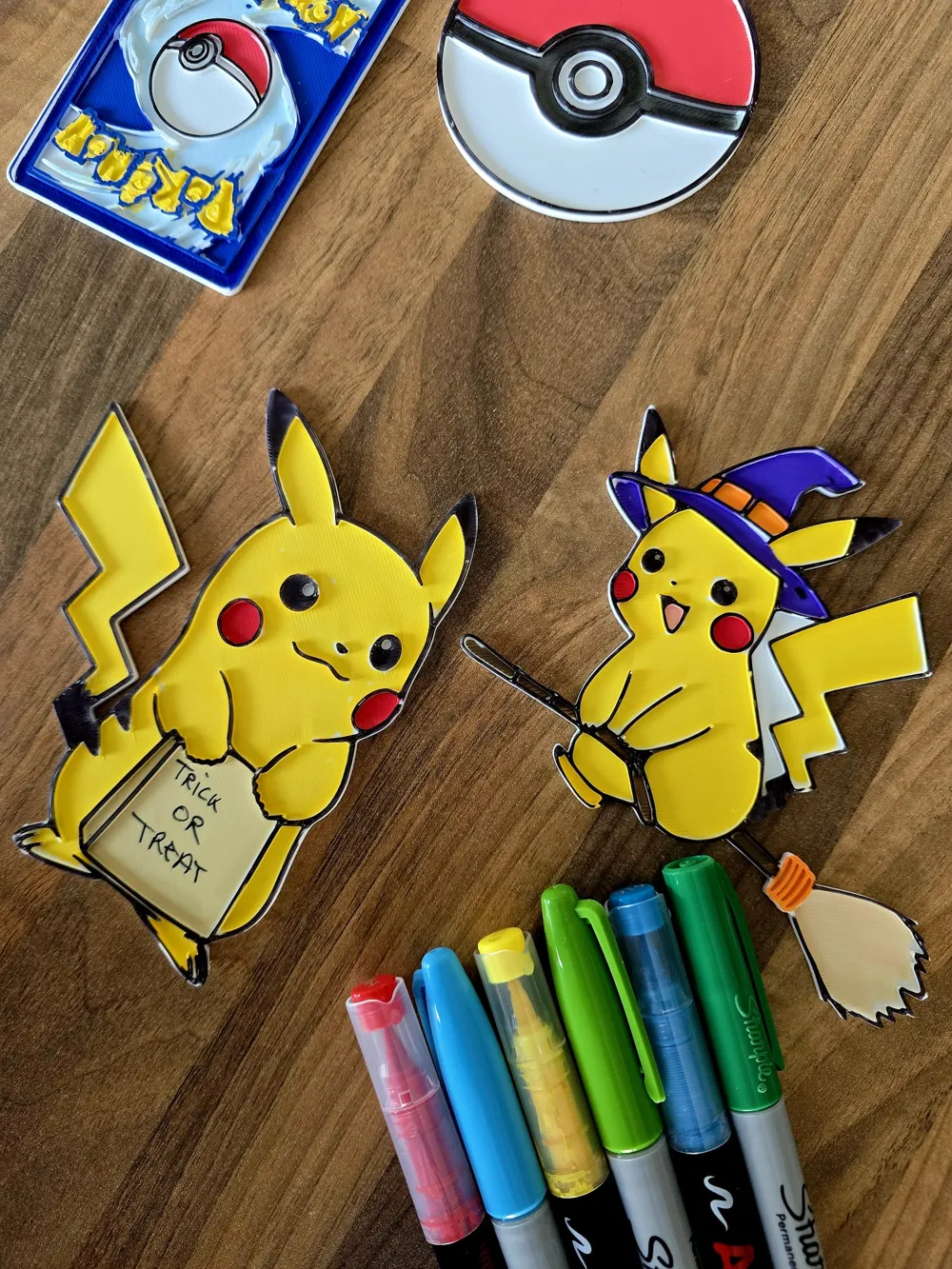 Pikachu Halloween DIY Coloring Set Pokemon Gift by Merilno3D MakerWorld ...