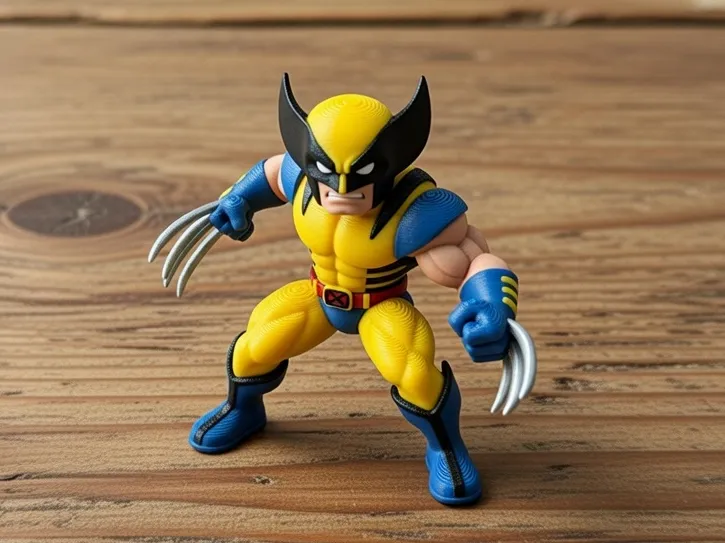 Wolverine Attack Figure - Free 3D Print Model - MakerWorld