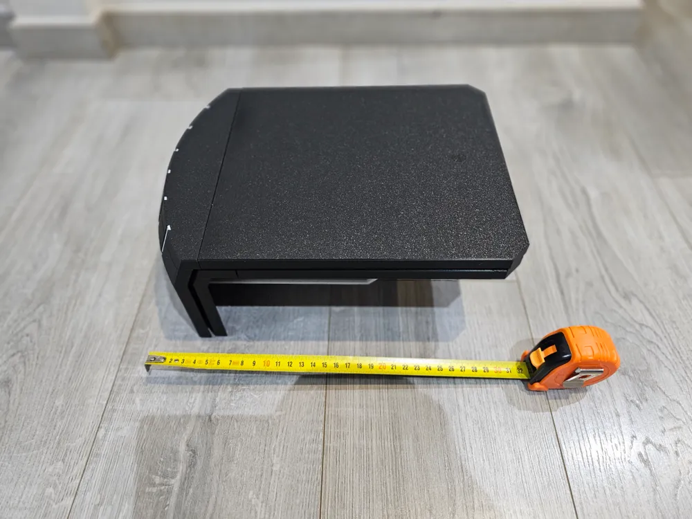 Roto-Extensible Monitor Lifter (+open compartment) by SimonMakerForge ...