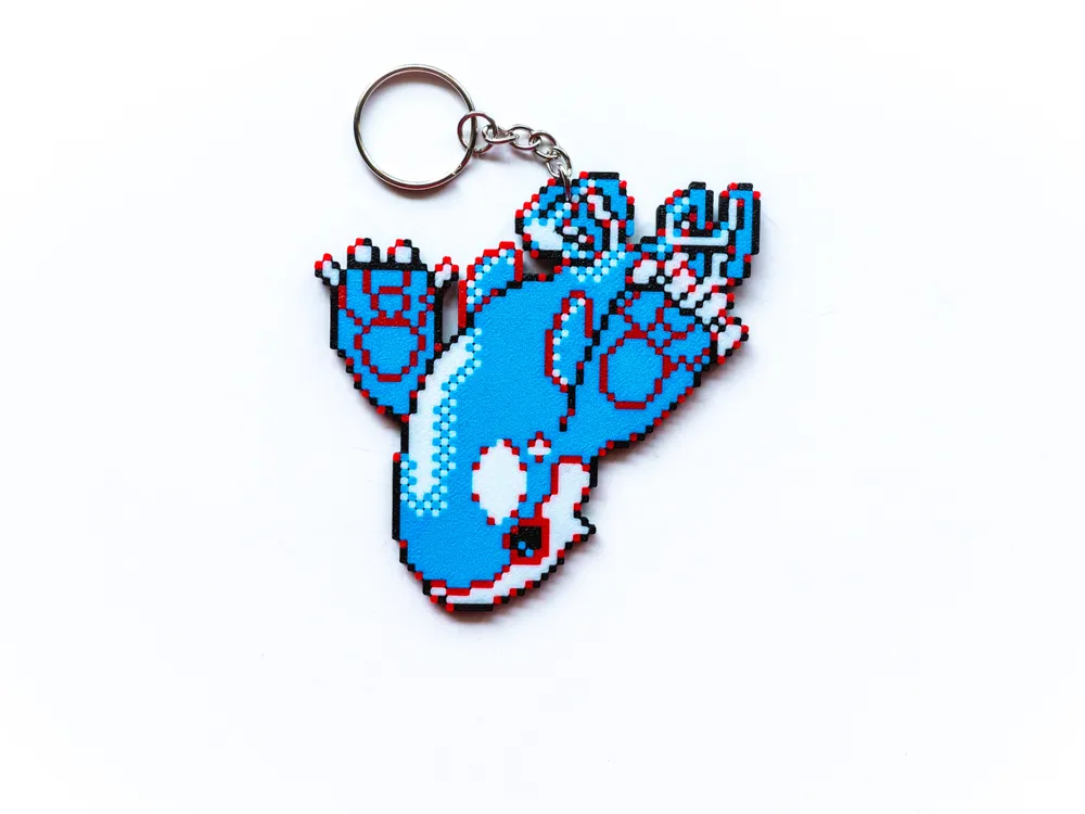 Pokémon Keychain Pack #13 Kyogre, Rayquaza by Powerpill.prints ...