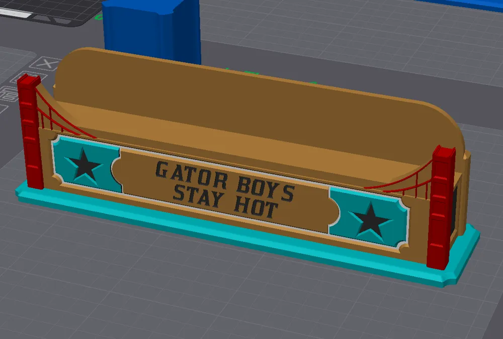 Suporte para Mini Quadra Artsman 2025 Florida Gators - Modelo gratuito para impressão 3D ...