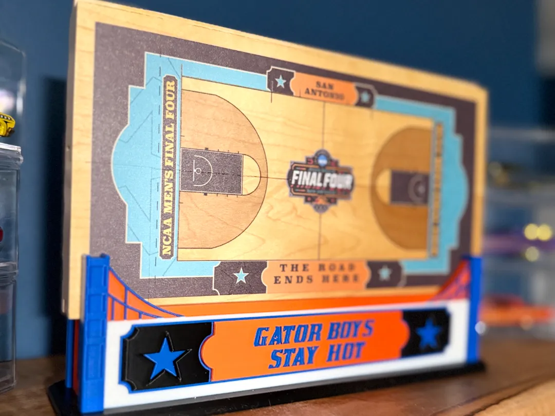 Artsman 2025 Florida Gators Mini Court Stand - Free 3D Print Model ...